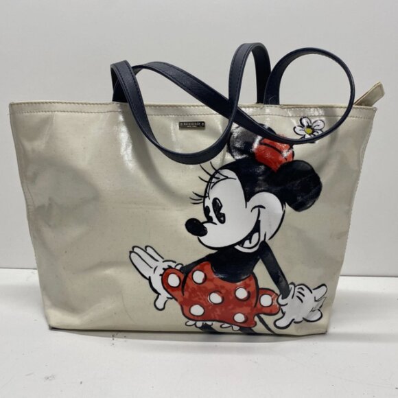 kate spade | Bags | Kate Spade X Minnie Mouse Storybook Lining Tote ...